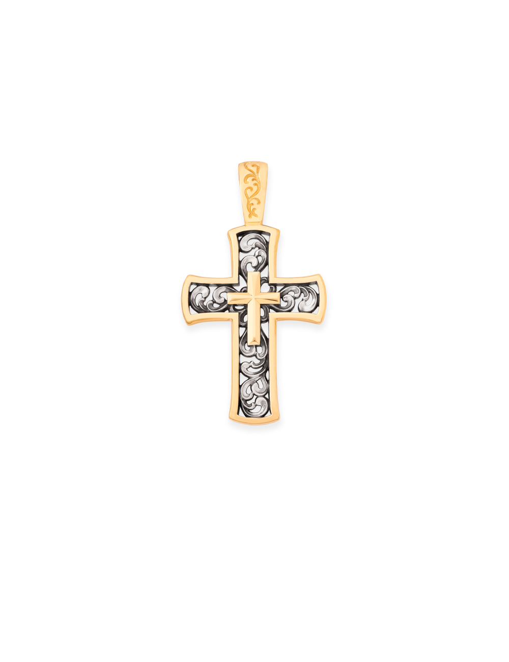 Christian Orthodox Cross Pendant SAVE AND PROTECT in 925 Sterling ...