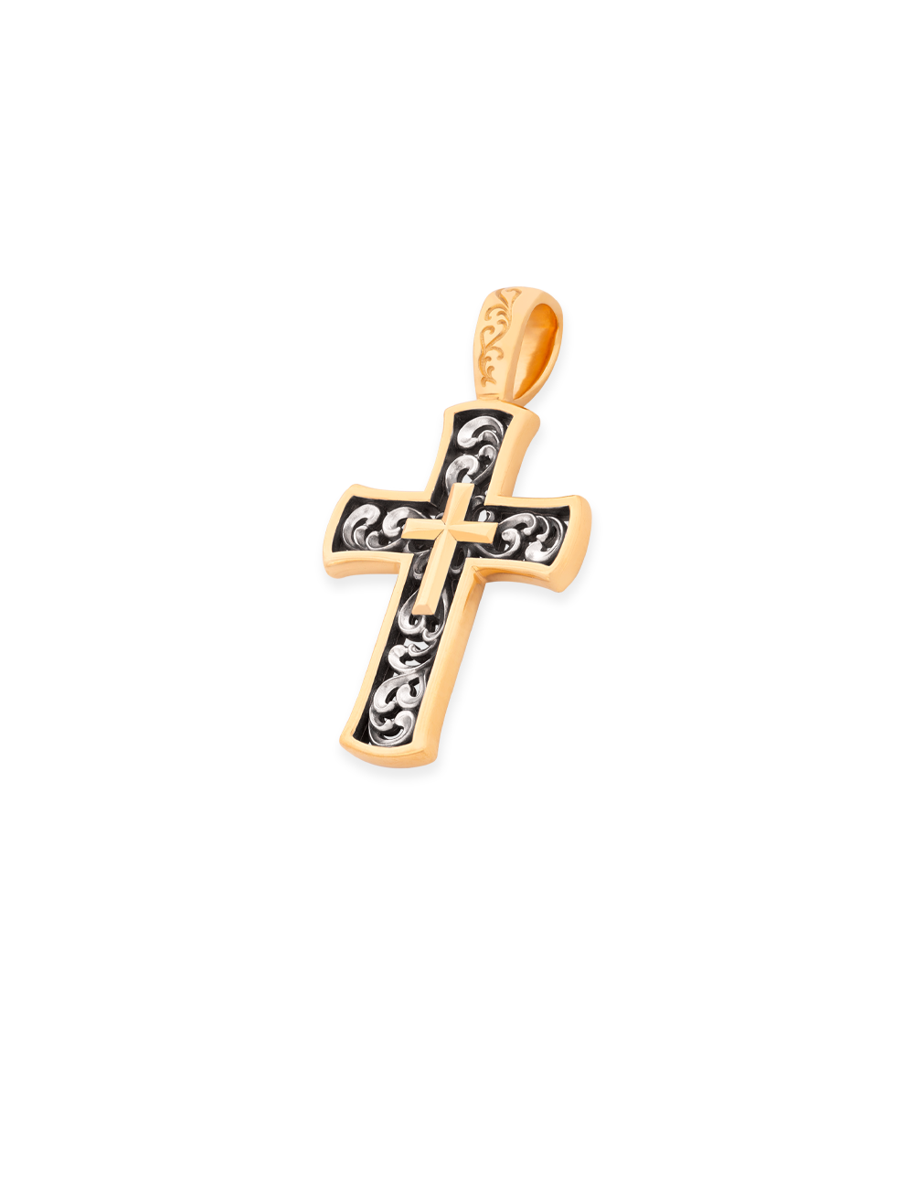 Christian Orthodox Cross Pendant SAVE AND PROTECT in 925 Sterling ...