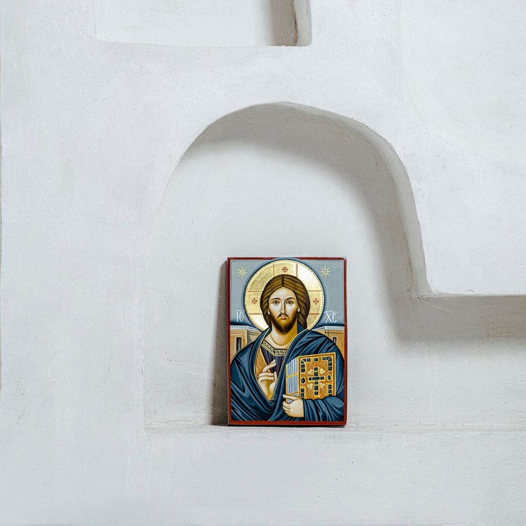 Orthodox Icon CHRIST PANTOCRATOR (SINAI)/ Hand Painted Byzantine Jesus ...